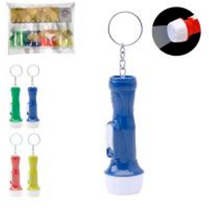 Chaveiro Lanterna Colorido c/ 12 (8352)